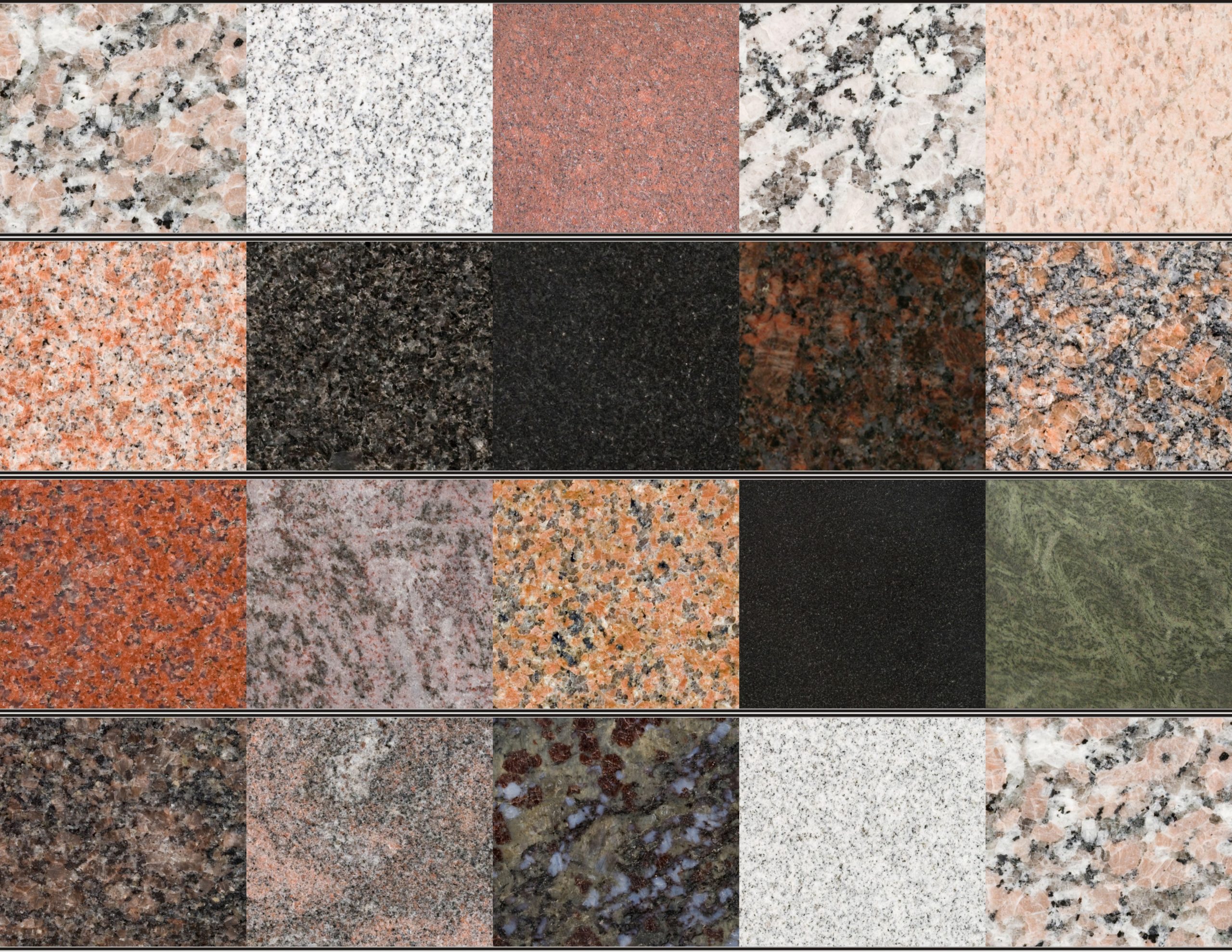 Granite Color Guide - Lawrence Memorials